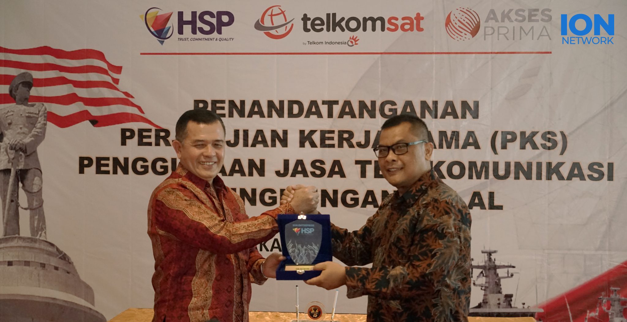 Penandatanganan Perjanjian Kerja Sama ION Network dan TNI Angkatan Laut ...
